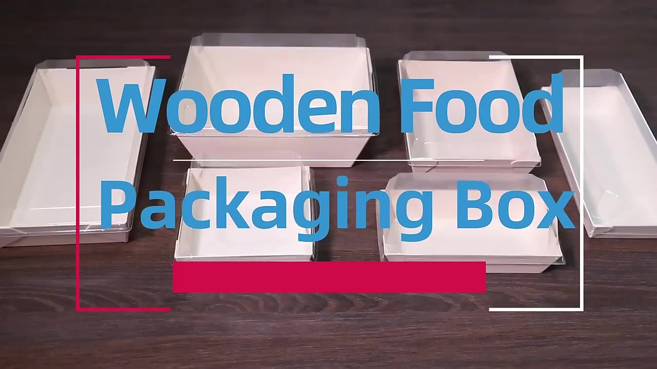 Ladder Shaped Food Box Food Grade Container Hot Selling Wood Packaging ...