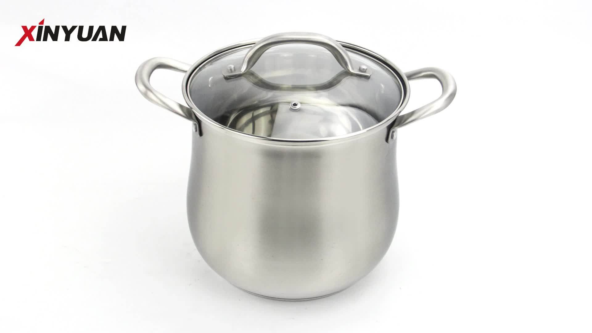 Odm Factory Double Handle Large Pot Cooking Stainless Steel Belly Stock ...