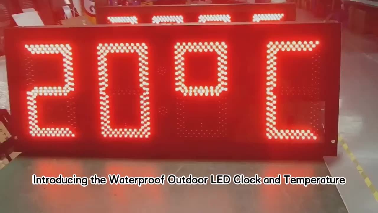 Digital Large Temperature Led Display Sign Led Temperature And Humidity ...