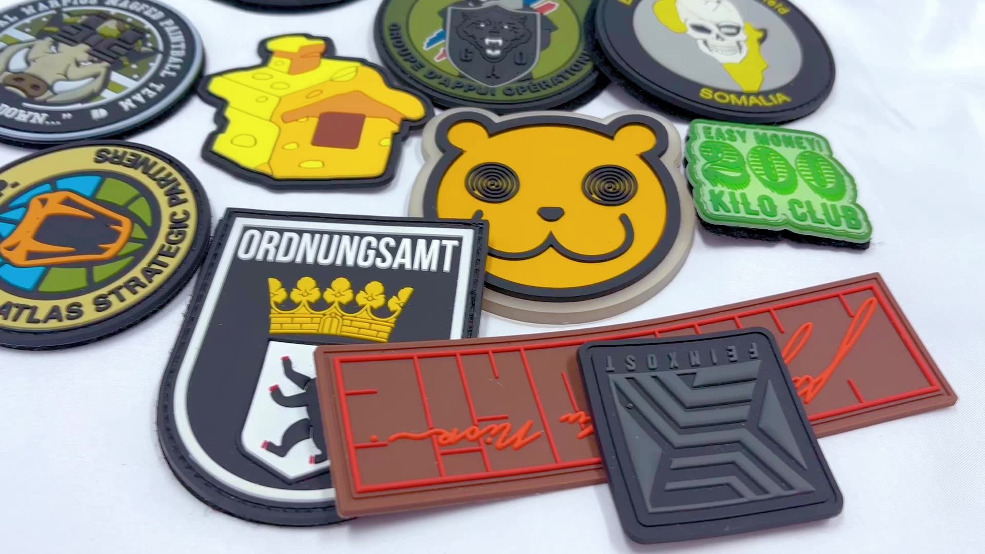 Custom Logo 3d Soft Pvc Patch Heat Transfer Iron On Backing Embroidery ...