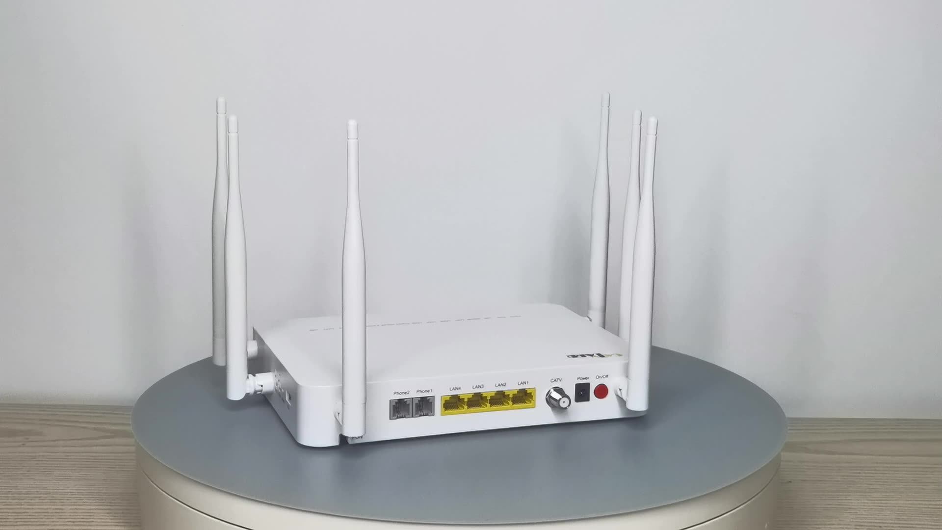 Zxhn F688 V9.0 4ge 2pots 2fxs 2.4g 5g Dual Band Wifi Rf Catv Ont Gpon ...