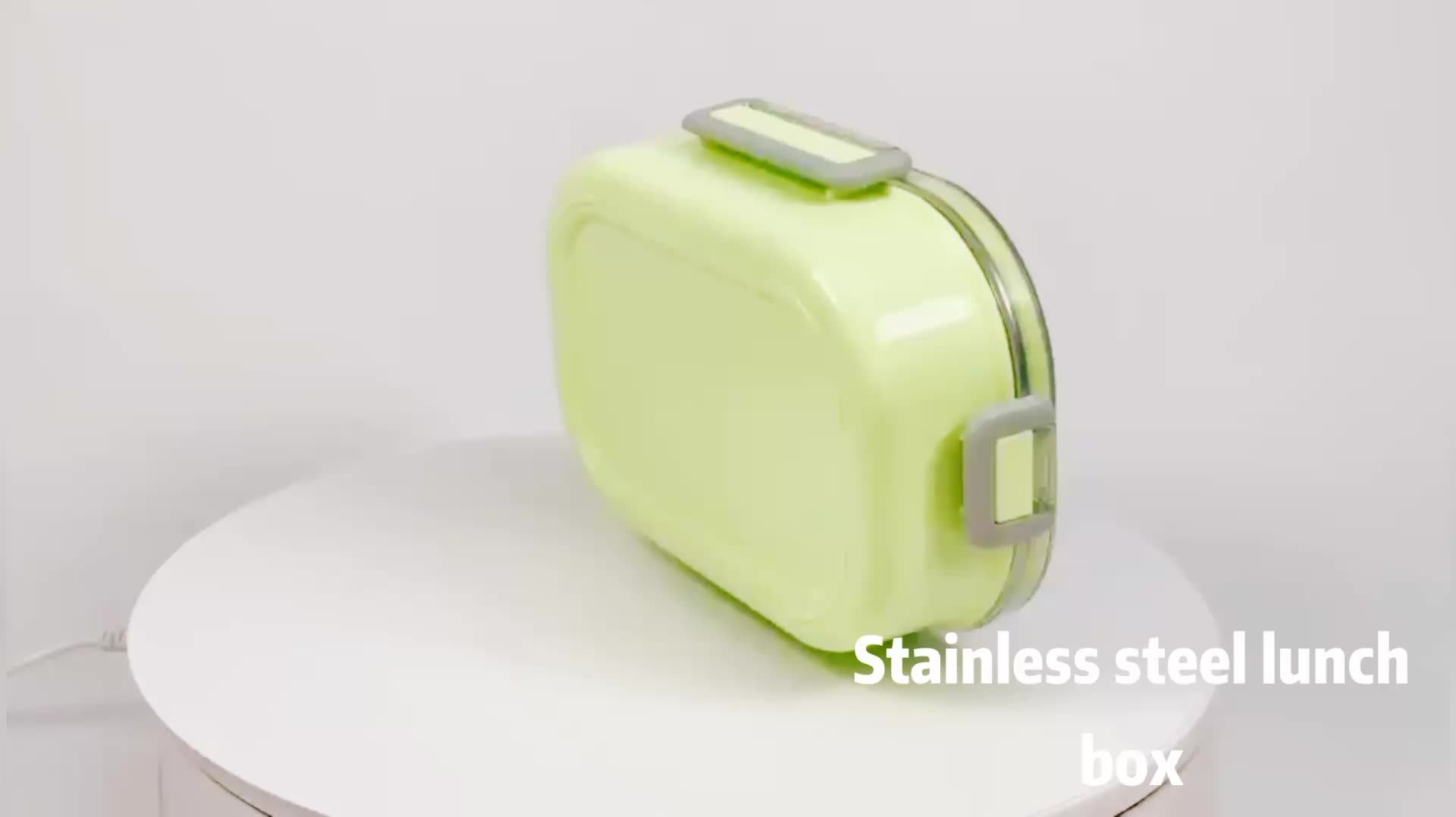 700ml Stainless Steel Insulated Thermos Lunch Box Bento Lunch Box For ...