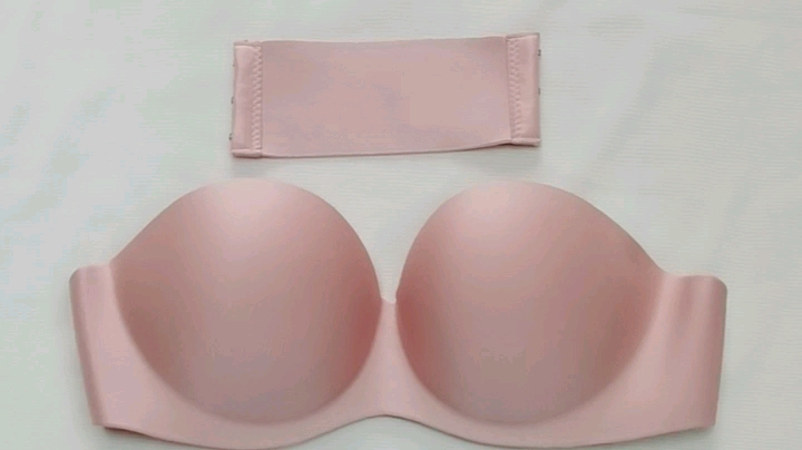 One Piece Soft Cup Bandeau Ladies Strapless Underwire Bretelles Push Up Half Cup Uplift