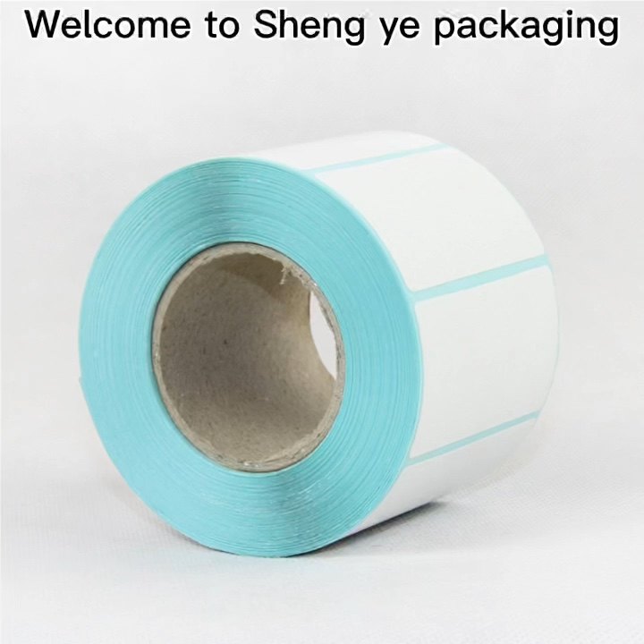 Custom Thermal Label Sticker Paper Roll Custom White Packaging Labels ...