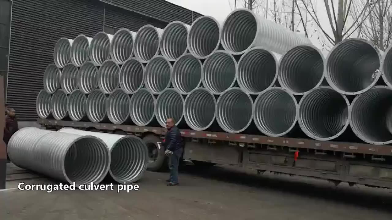 Corrugated Culvert 8 Foot Diameter Pipe Standard Large Corrugated ...