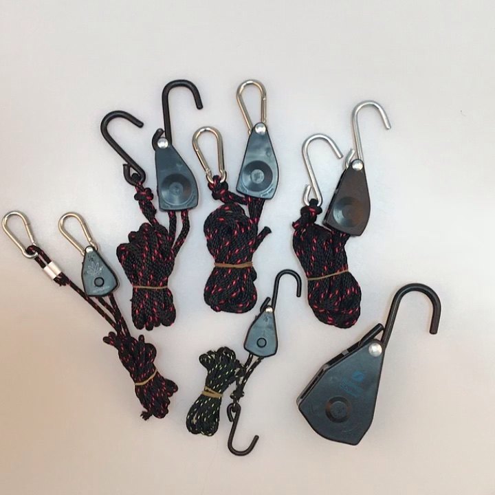 1/8" Rope Ratchet Tie Down With Carabiner Hooks 6ft - Buy 1/8" Rope ...