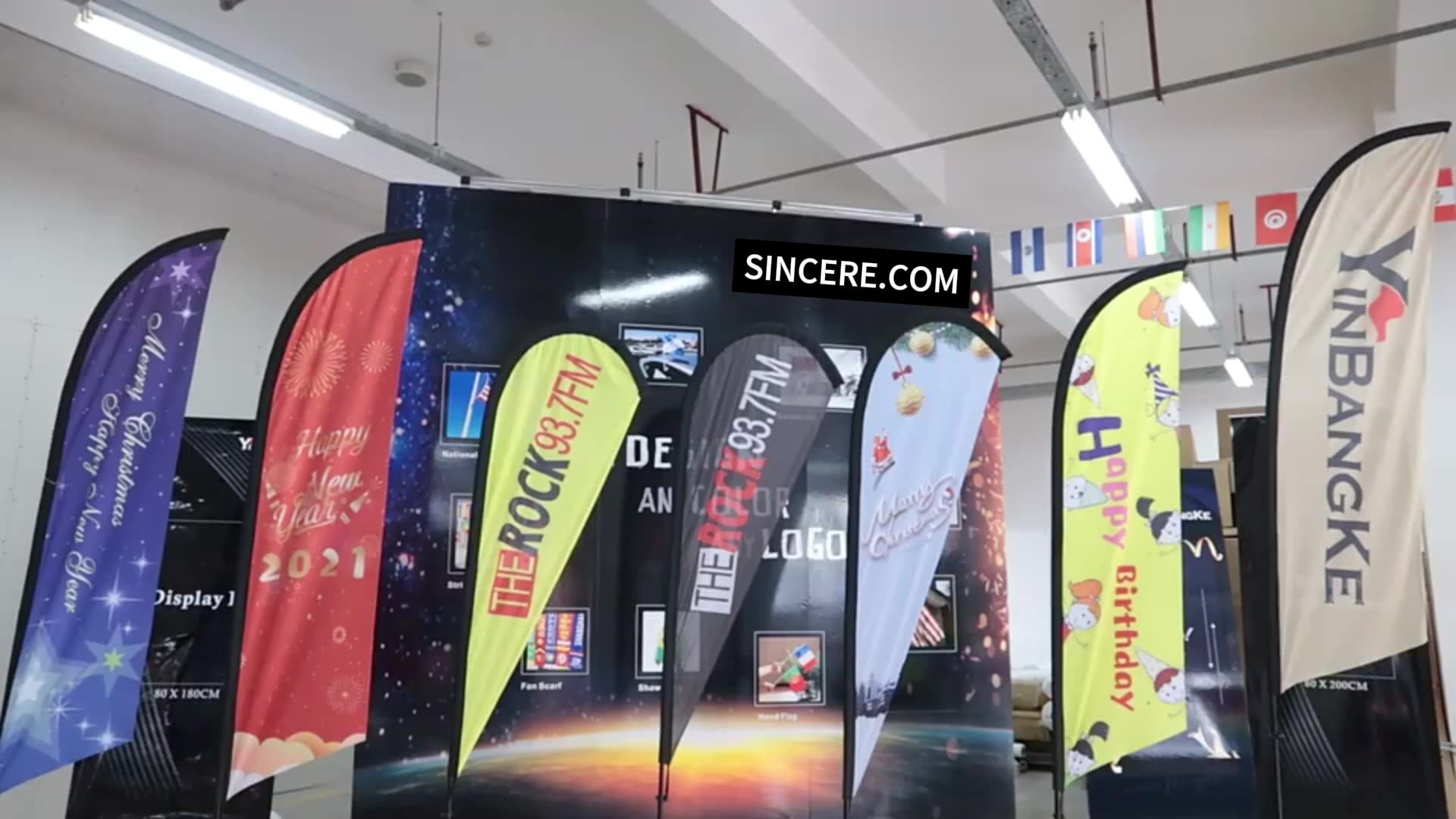 Low-priced Products Flying Style Outdoor Advertising Beach Flag Feather Flag Display Beach Flag ...