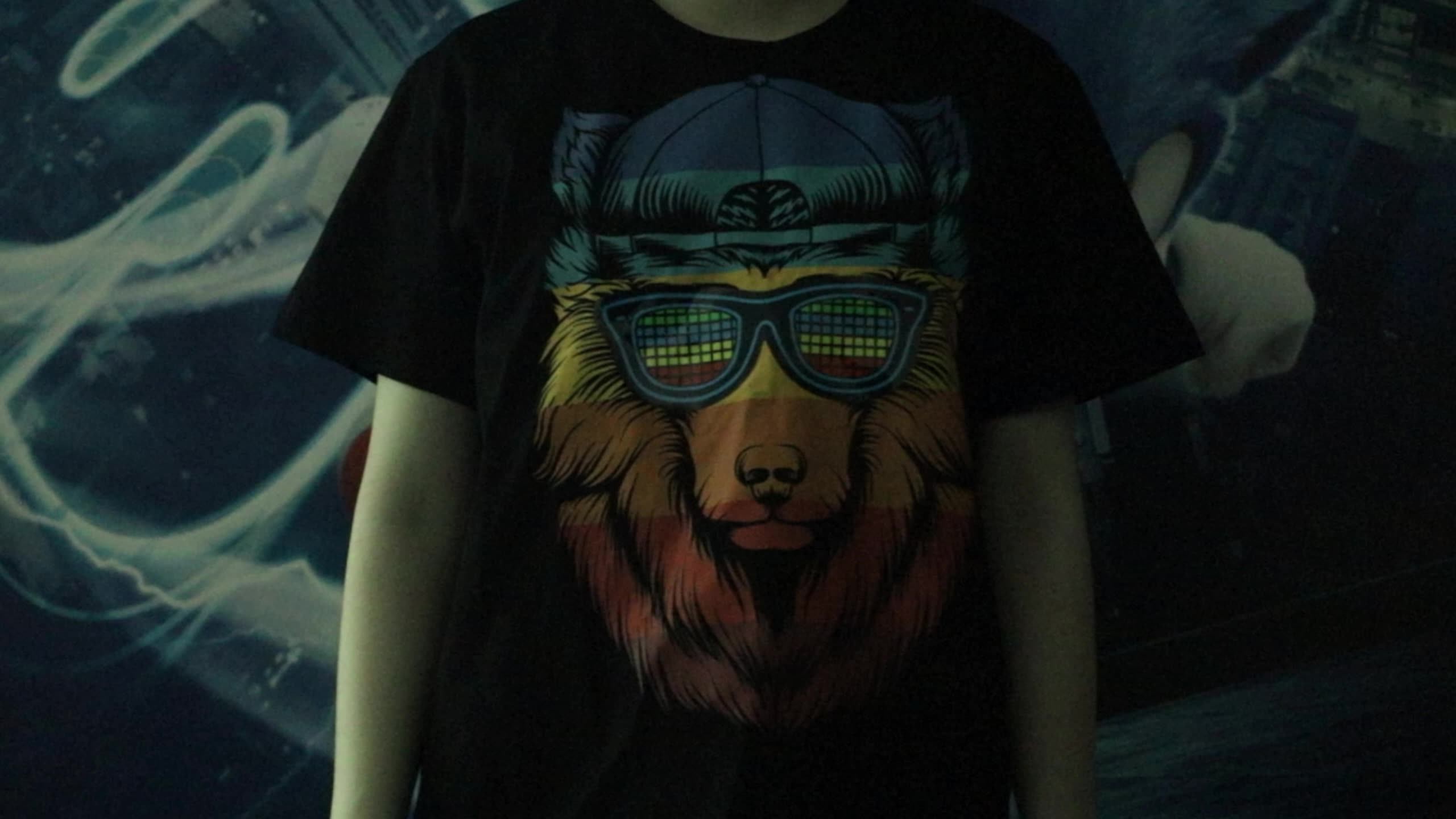 Hot Sale Led T-shirt Rave Party Flashing T-shirts Sounds Activated ...