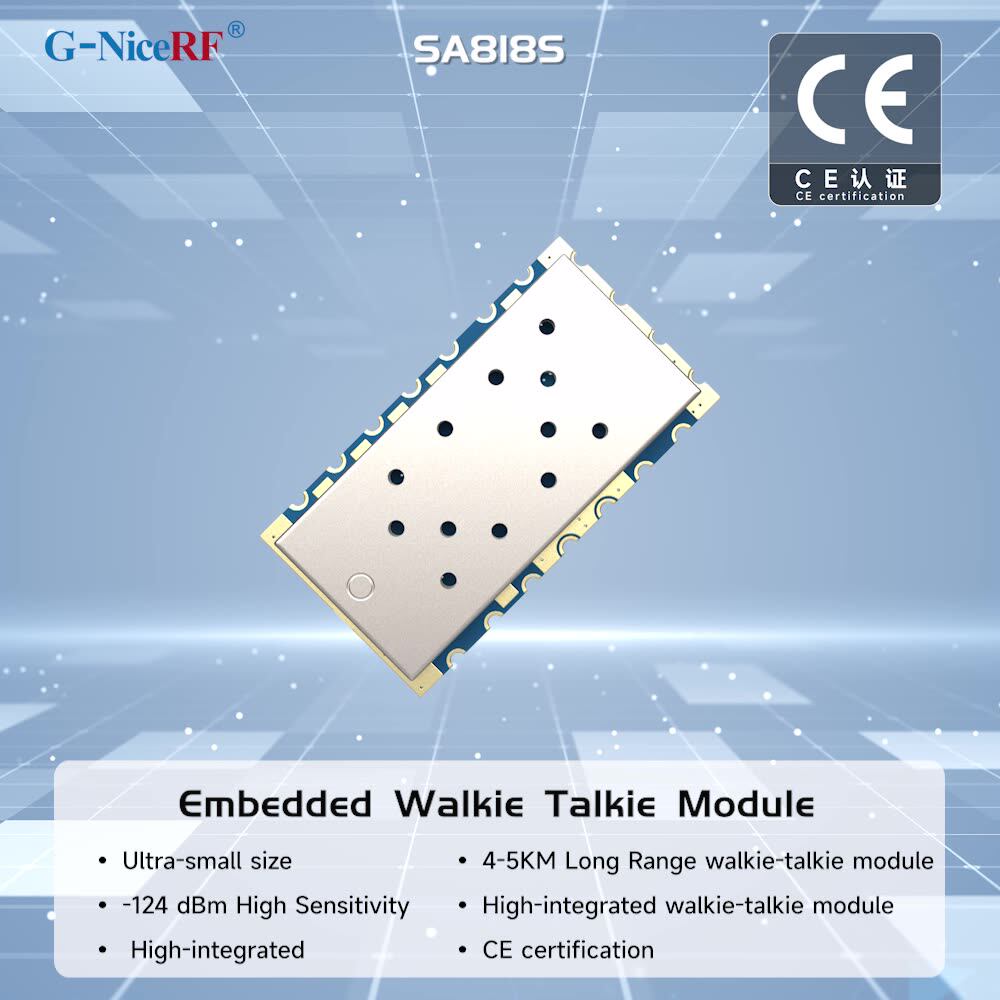 Sa818s-u 3.5-5km 500mw 1w Uhf Vhf Rf Wireless Voice Transmitter ...