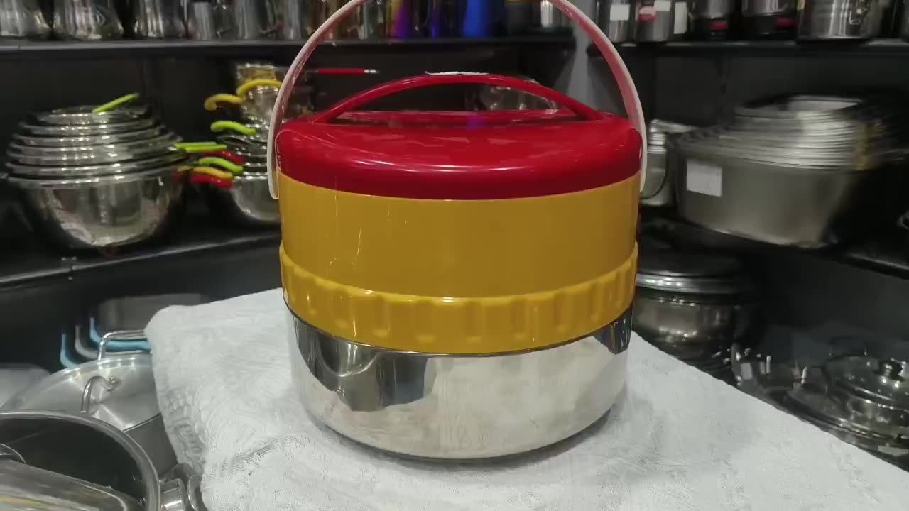 8+12l Portable Food Warmer Pot Set Thickened Kitchen Stainless Steel ...