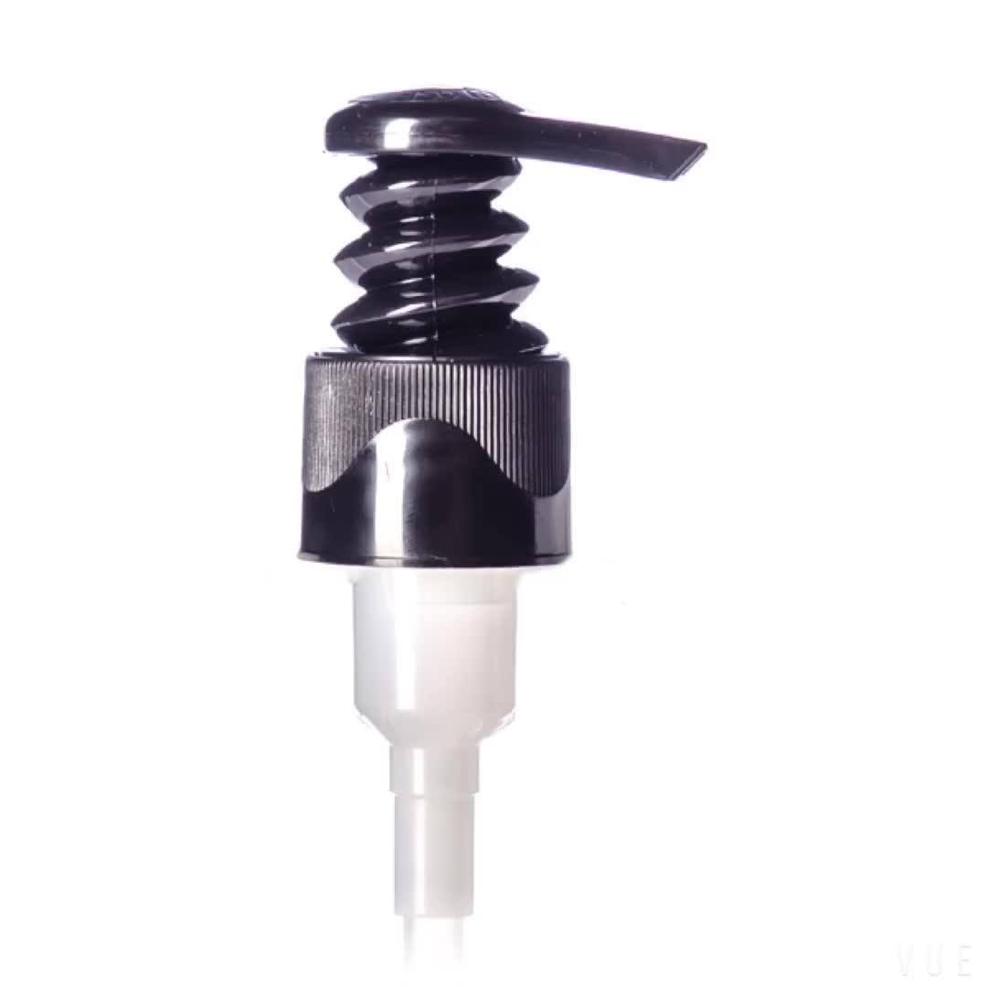 White Pp 24-410 Ribbed Skirt Up-lock Spiral-shaped Cowl Dispensing Pump ...