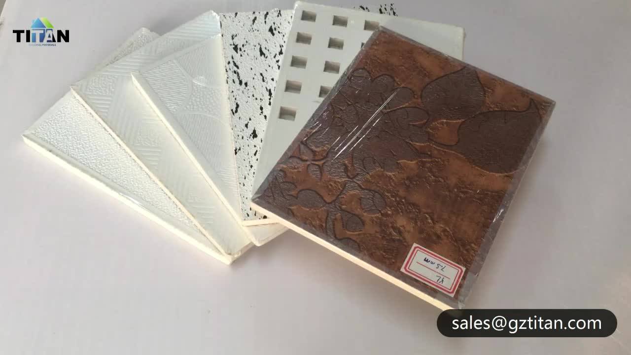 Vinyl 60x60 Gypsum Ceiling Tiles Vinyl Lamination - Buy 60x60 Gypsum ...
