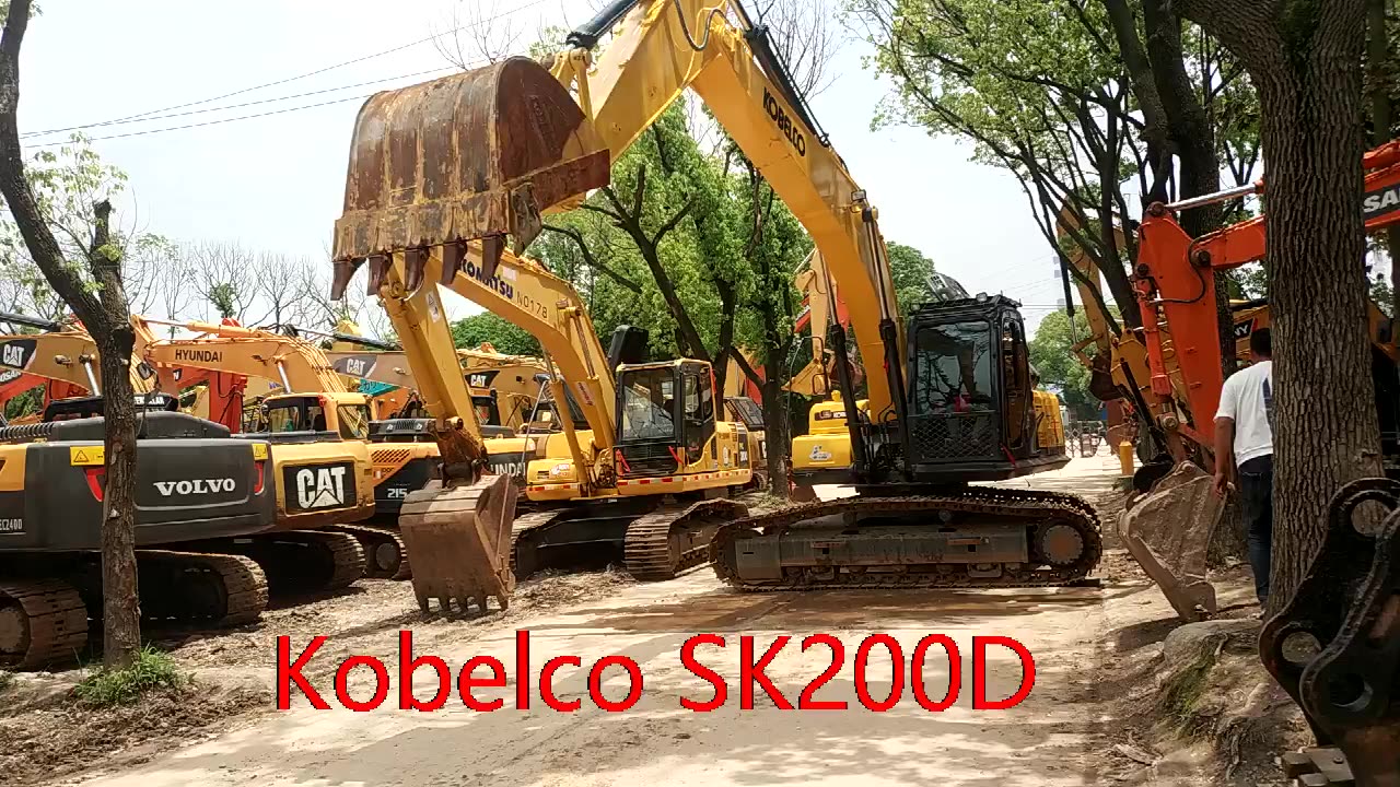 Japan Made Kobelco Sk200d Tracked Excavator,Kobeloc Sk 200 20 Ton Crawler Digger In Excellent ...