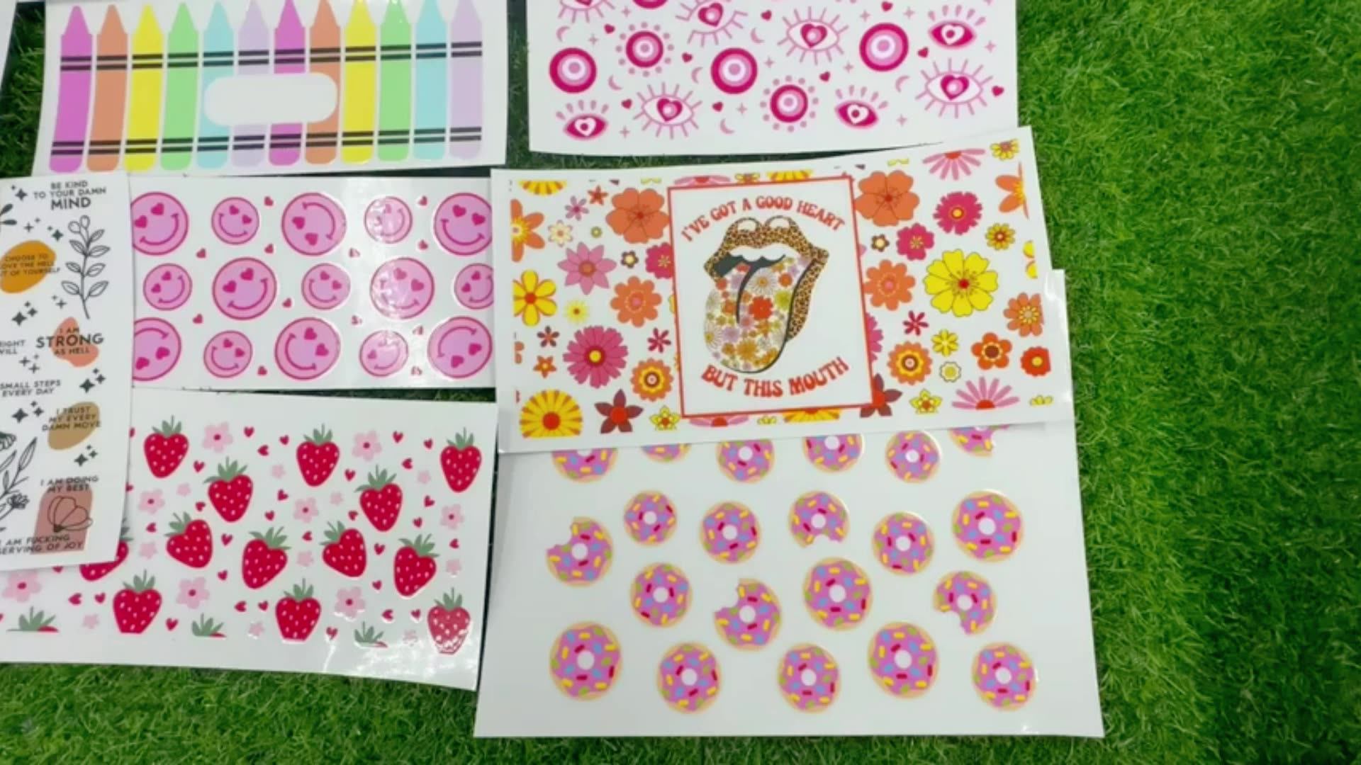 Wholesale Custom Design Ready To Transfer Diy Uvdtf Sticker 16 20 24 Oz ...