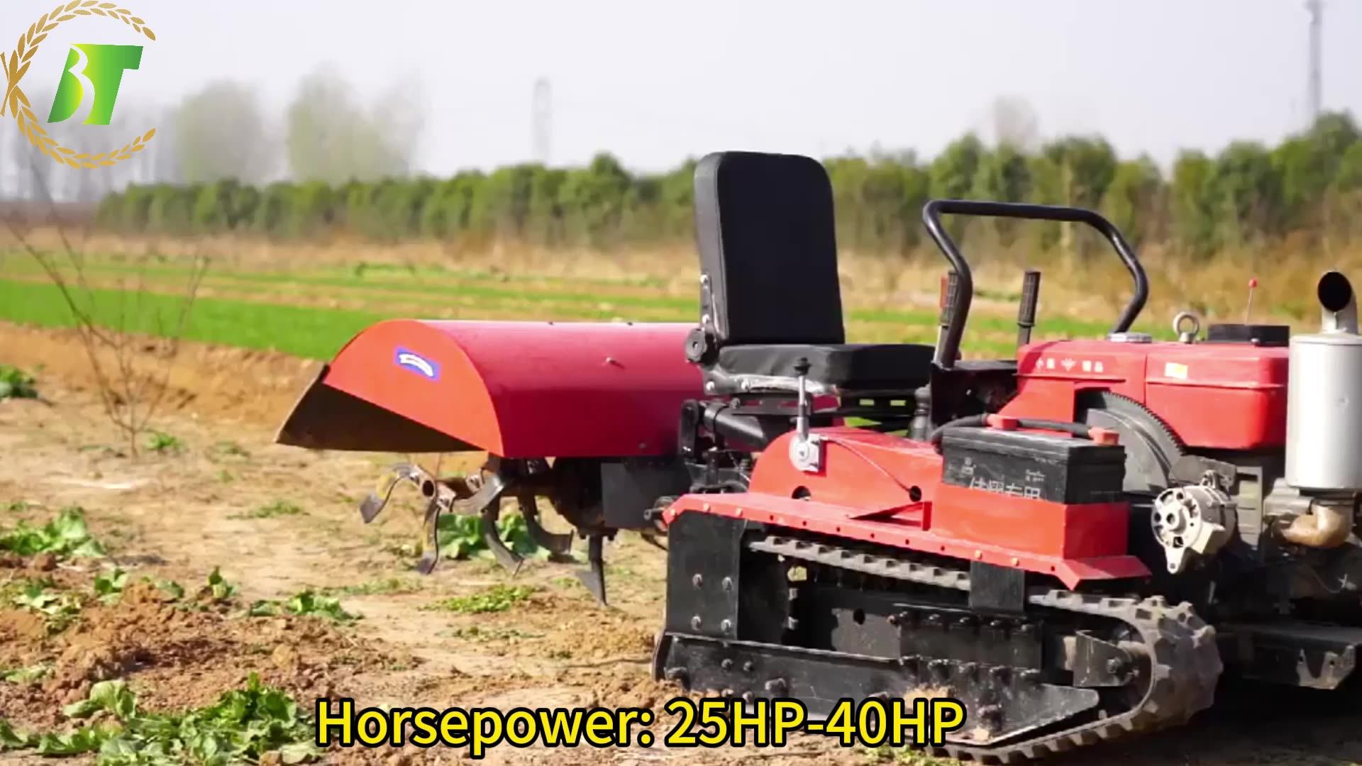 Power Push Orchard Crawler Tractor With Cab Small Tractor Crawler ...