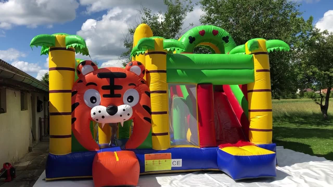 Commercial Inflatable Jumping Castle Cartoon Combo Bounce House Paw Dog ...