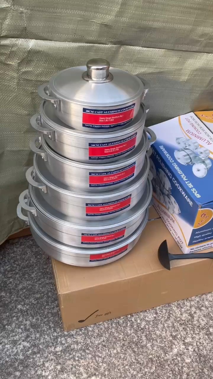 High Quality Classic Aluminum Pot Sets 12pcs Cheap Price Die Cast ...