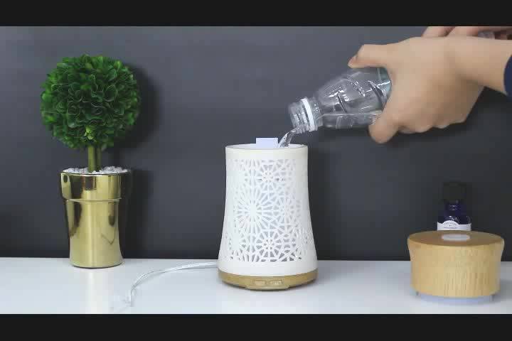 Cordless Candle Warmer Essential Oil Diffuser 120ml Ultrasonic Aroma ...