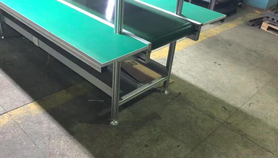 Besar Conveyer Industri Roller Conveyor Otomatis Line Produksi Meja ...