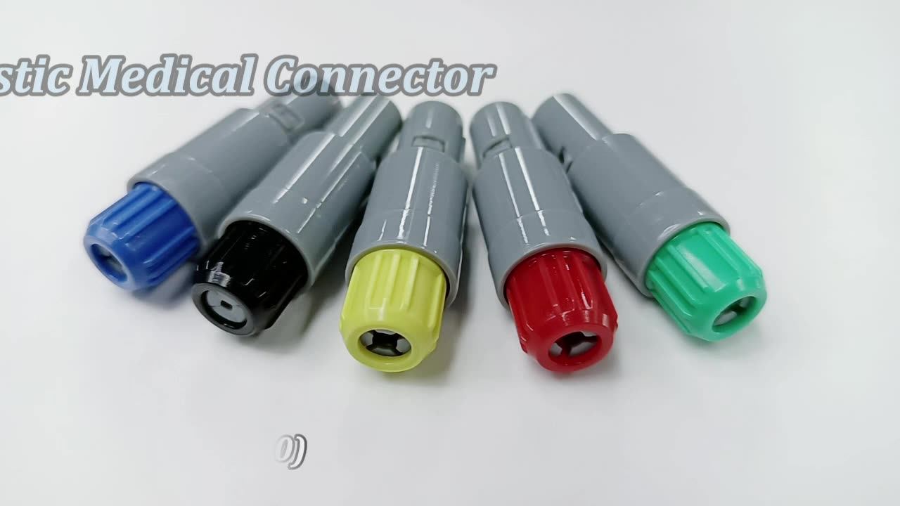 Plastic Push Locking Connector Medical Plug Male Female Connectors 2 3 ...