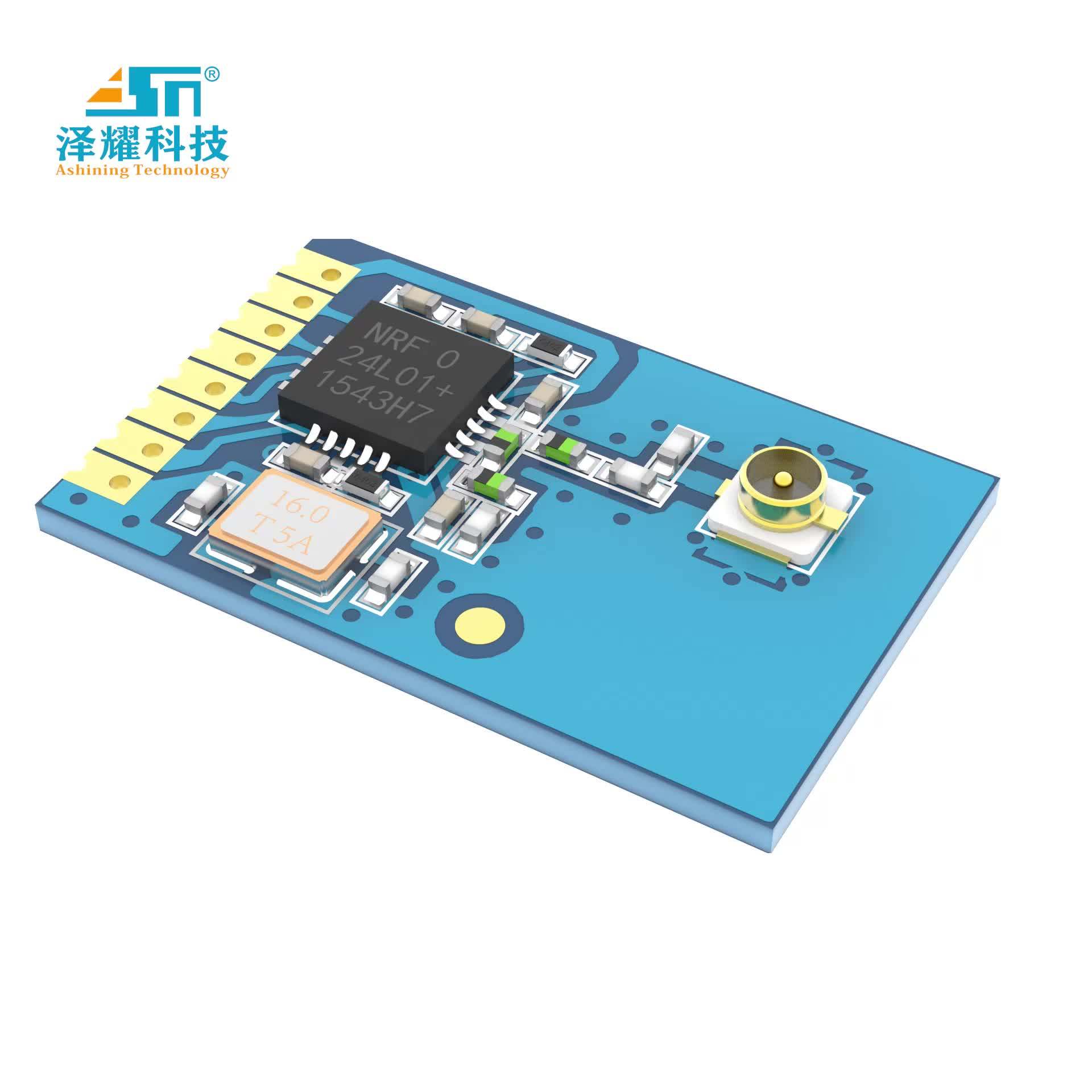 Transceiver Wireless Spi Ipex 2.4ghz Nrf24l01p Ipx Rf Mini Module - Buy ...