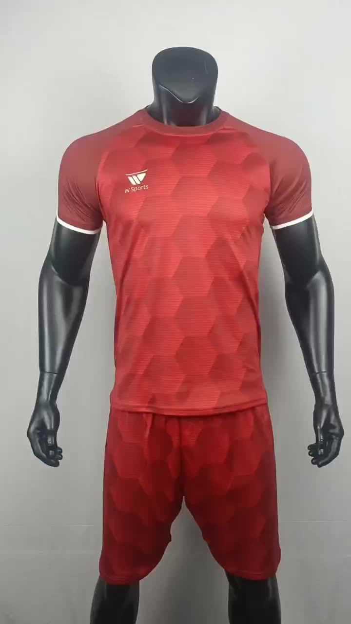 Custom Soccer Uniforms Soccer Wear Kits Men Team Football Uniform Set ...