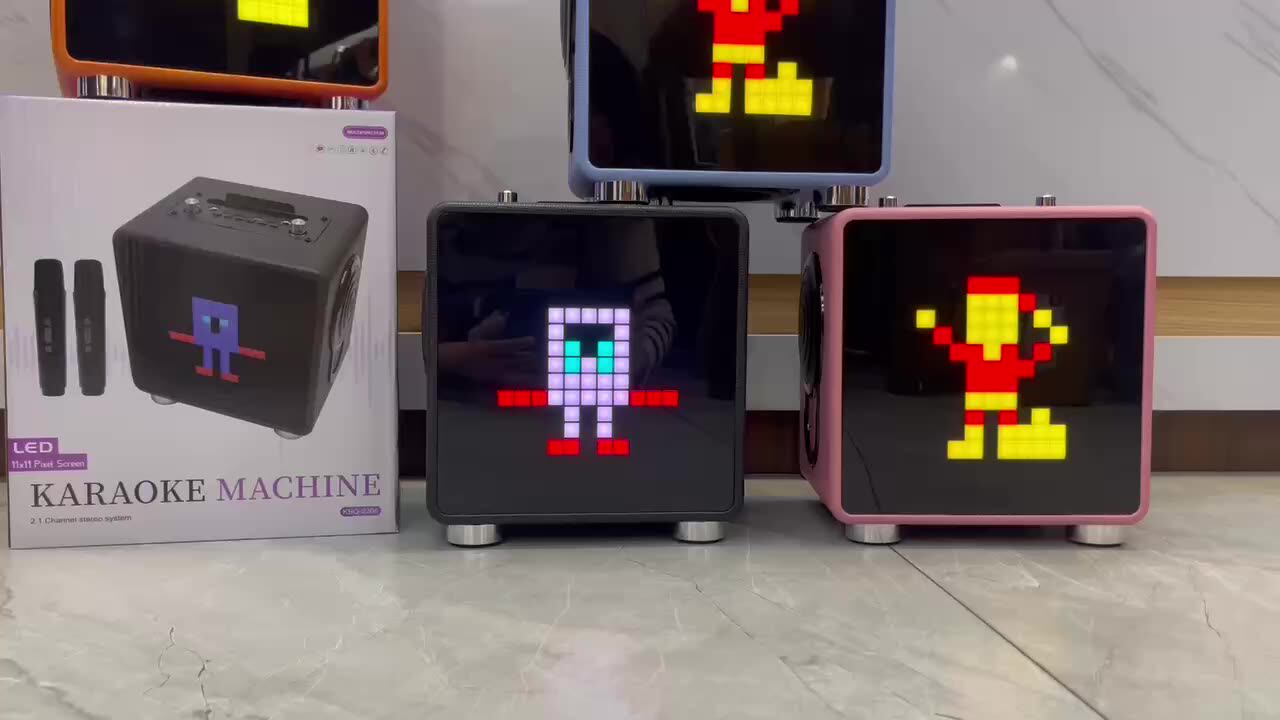 Pixel Art Speaker Kbq-2206 Portable Wireless Speaker Bt Powerful Bass ...