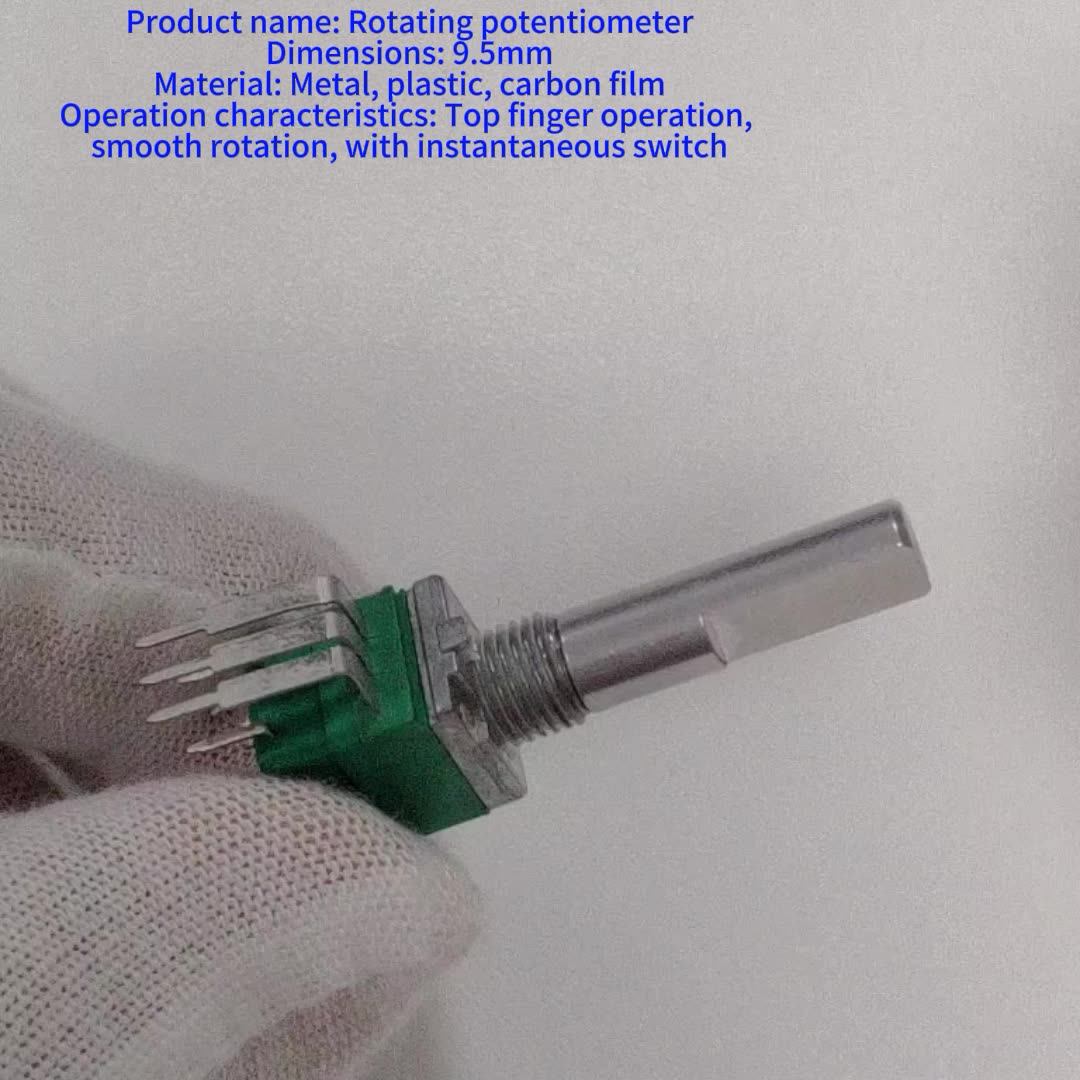 New 5-pin Vertical Mounting D-axis Knurled Shaft Diameter 6mm With Instantaneous Push-button ...