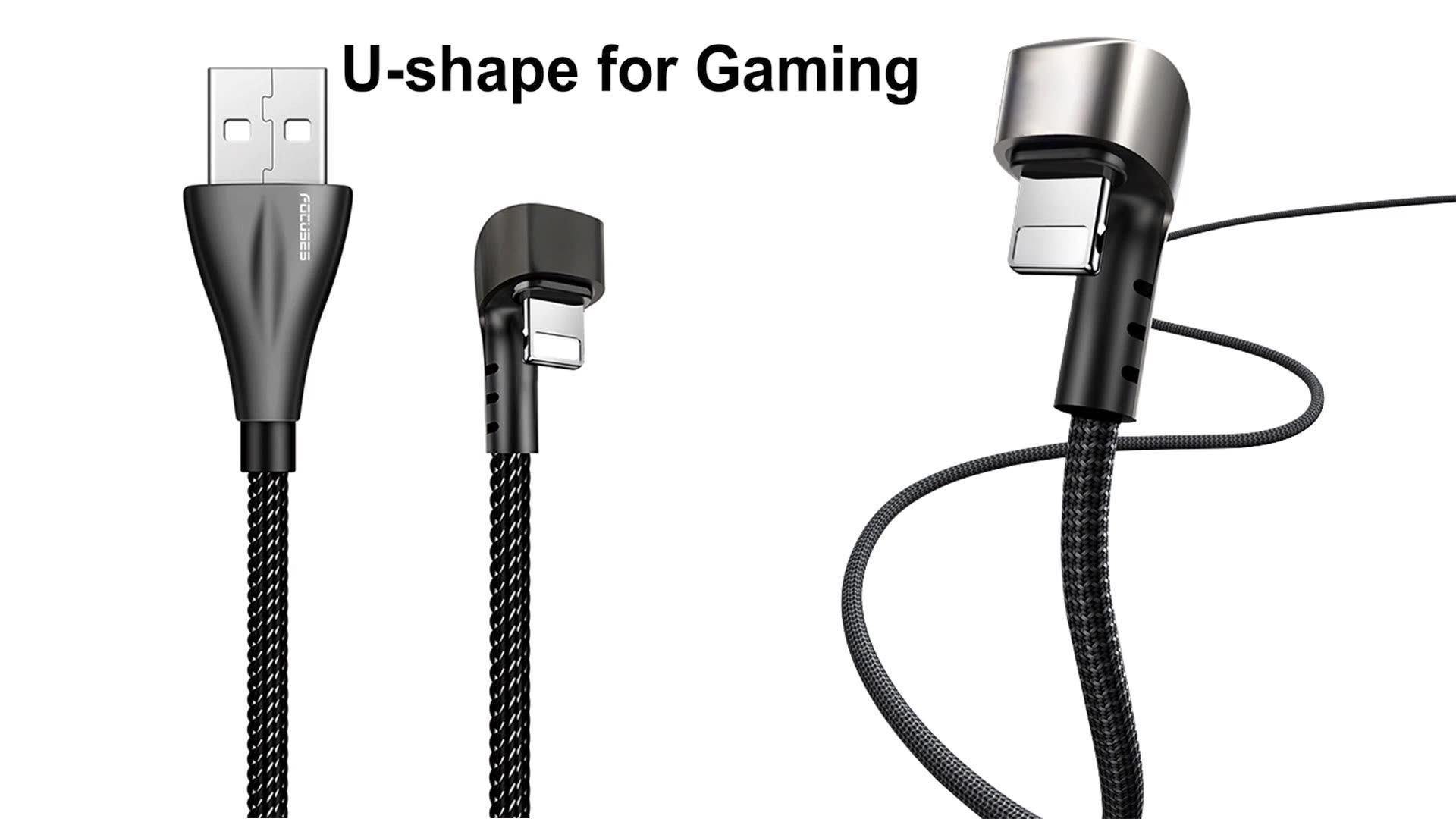 Wholesale Price 1m/2/3m Nylon Nude U Shape Gaming Fast Charging And ...