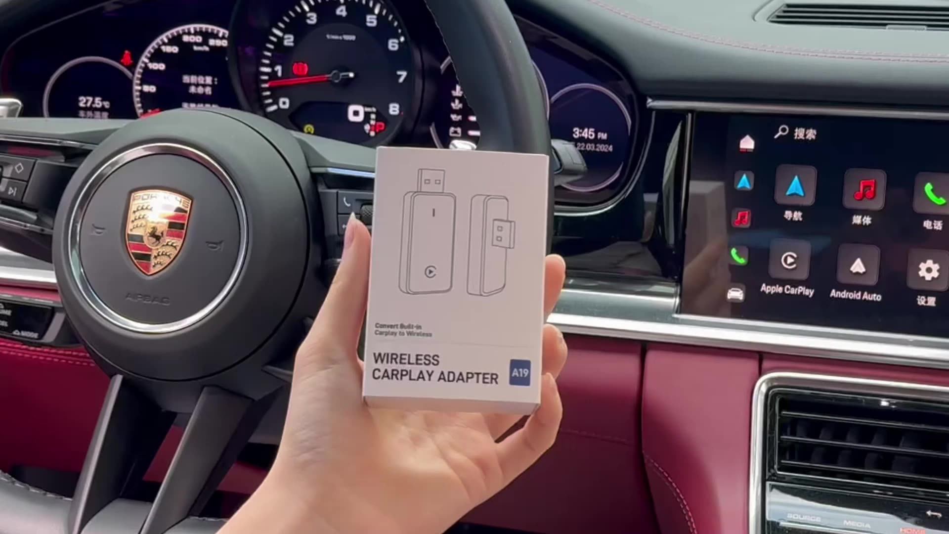 Portable Carplay Wireless Adapter Youtube Universal Car Wireless ...