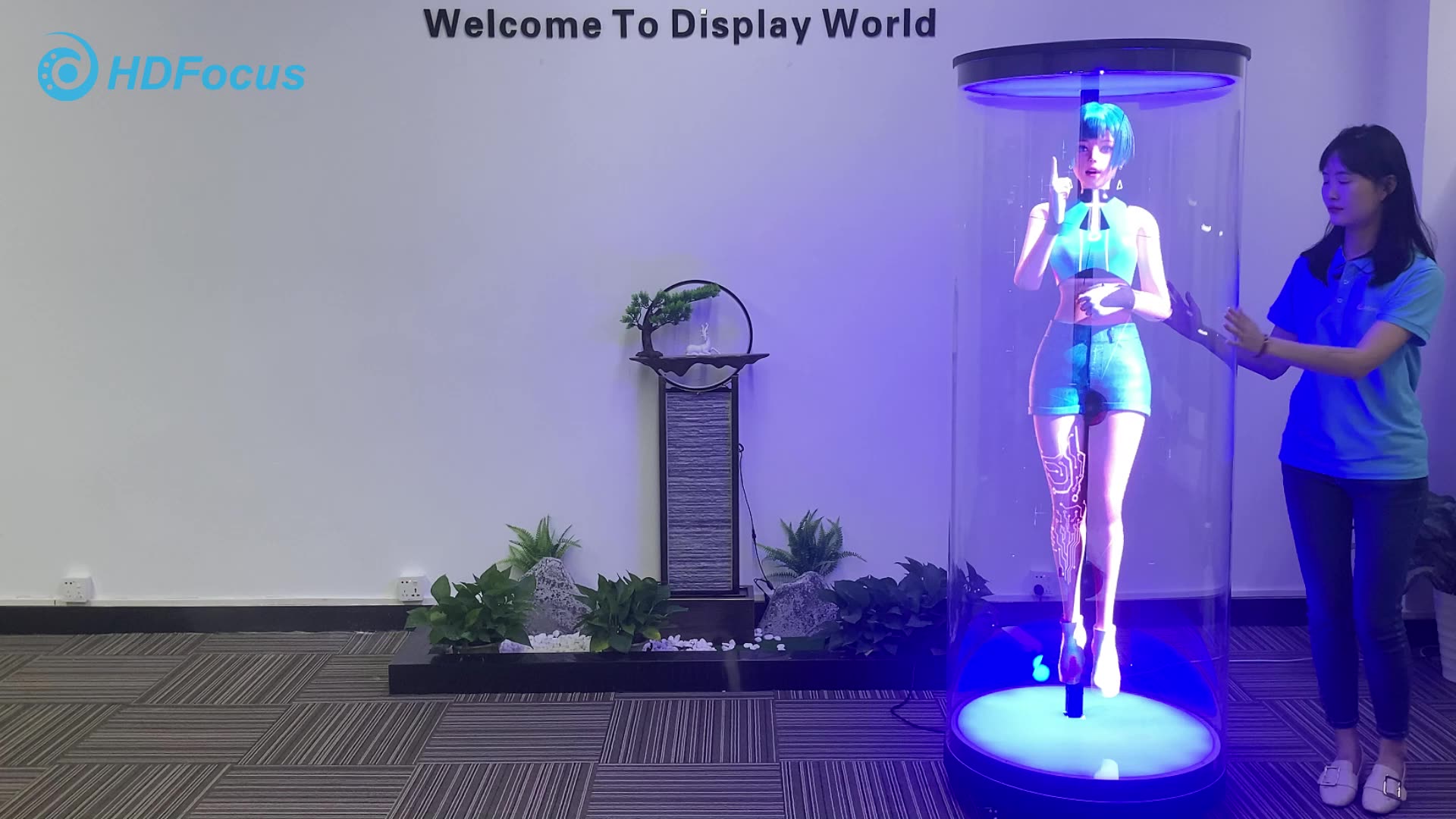 Hologram Human Ventiladores Holograficos 3d Led Fan Hologram Projector Advertising Holographic ...