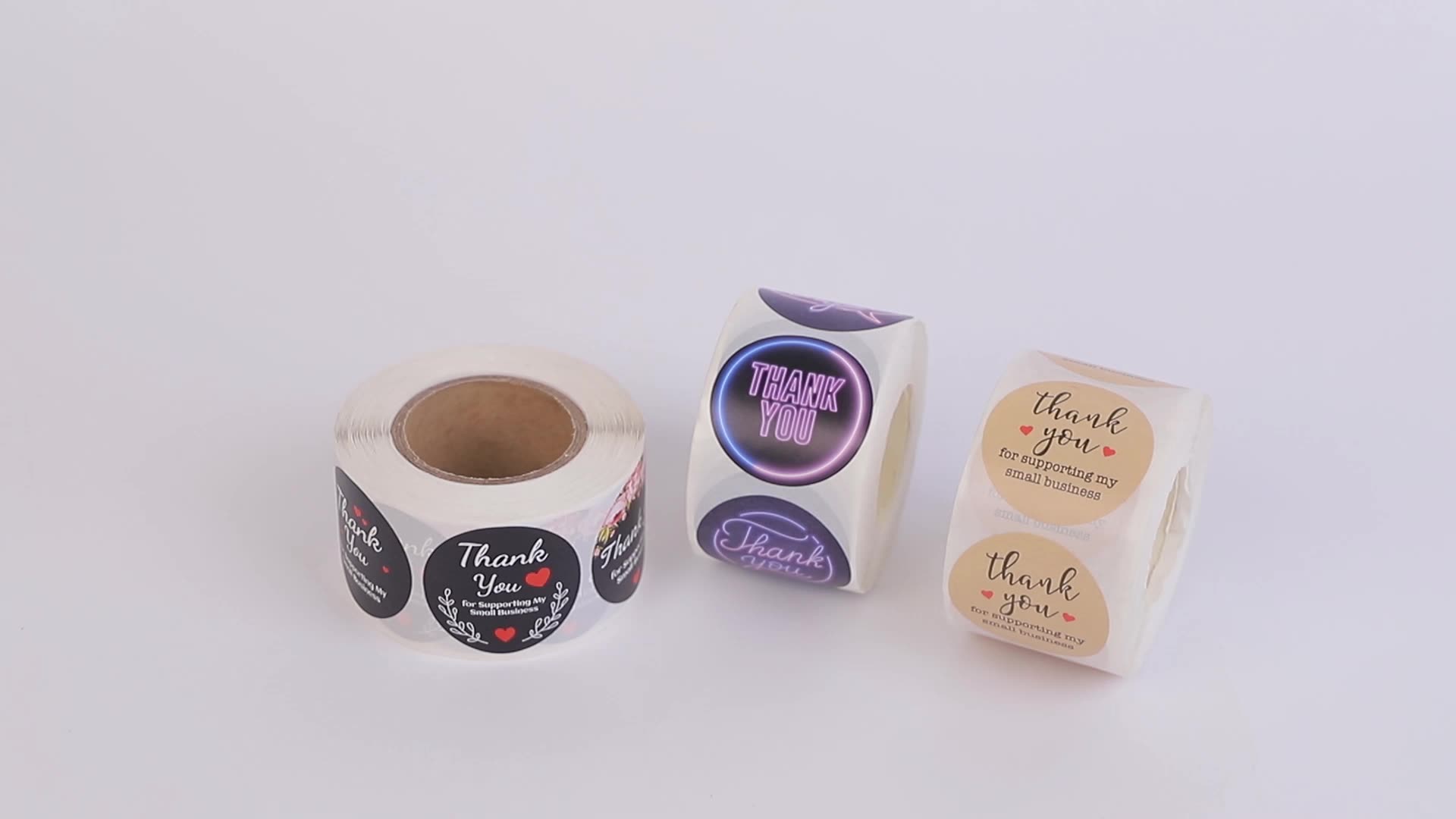 Professional Custom Brand Logo Personalized Vinyl Thank You Stickers ...