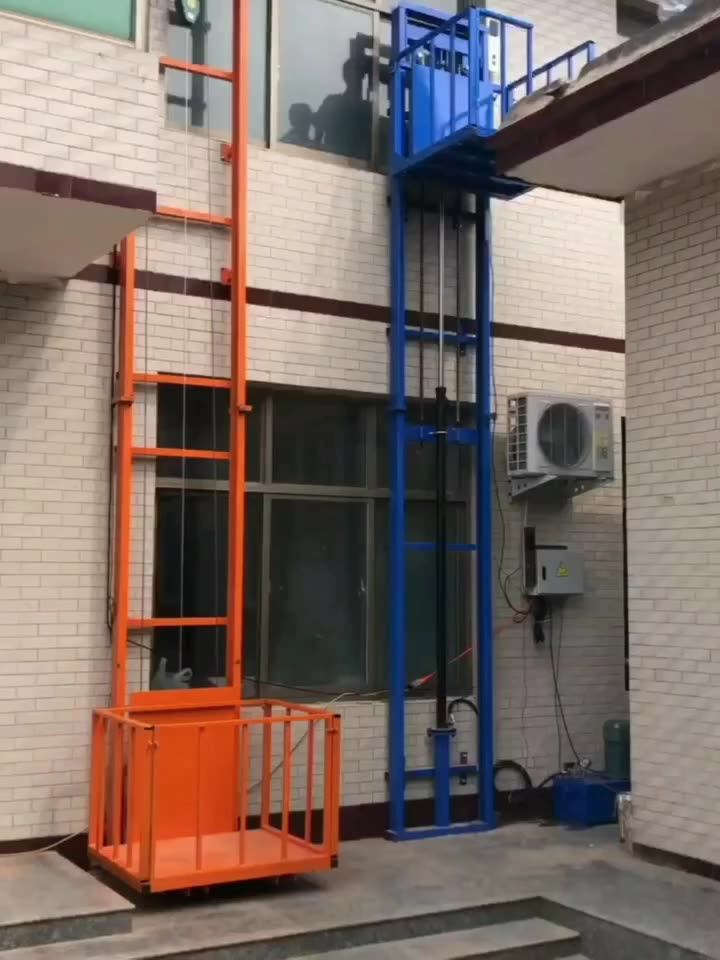 Safety Guide Rail Mezzanines Cargo Lift Elevator Home Use Lifting ...