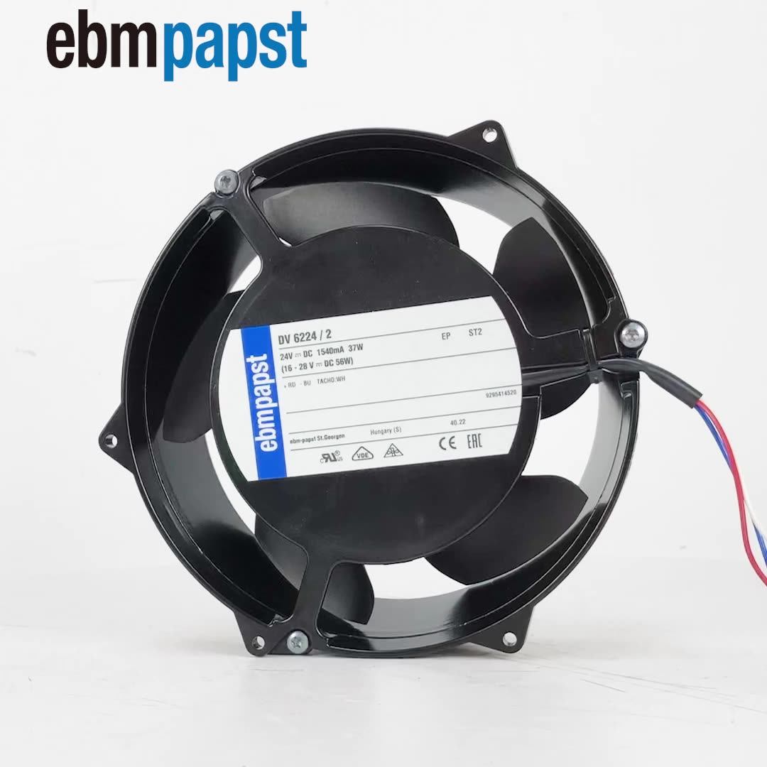 Ebmpapst Dv6224/2 24v Dc 40w 317cfm 1.54 A Ball Bearing High Speed ...