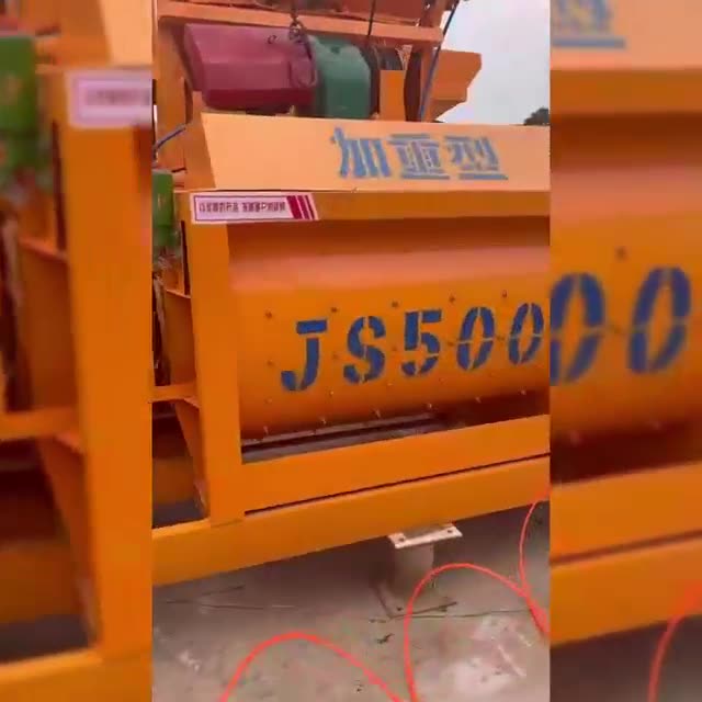 JS500全自动搅拌机 强制式双卧轴商品混凝土搅拌站水泥砂浆拌合机-阿里巴巴