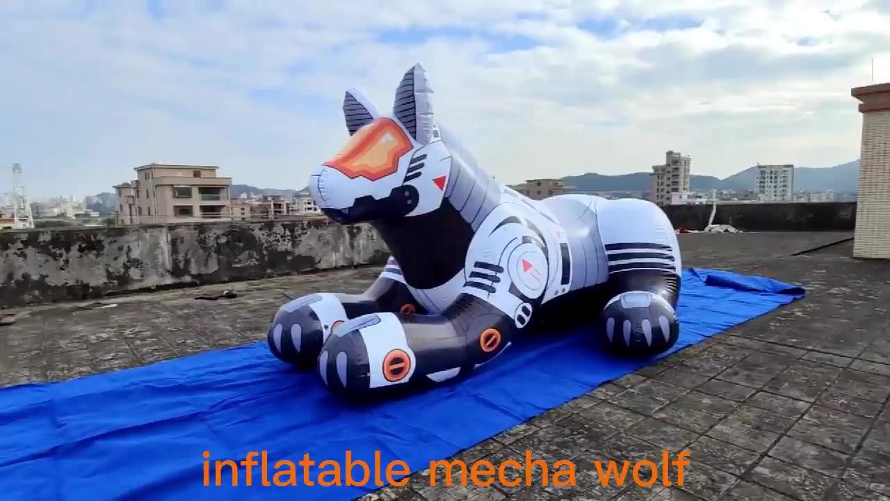 Custom Inflatable Blue Cartoon Foxes - Buy Pvc Inflatable Purple Foxes ...