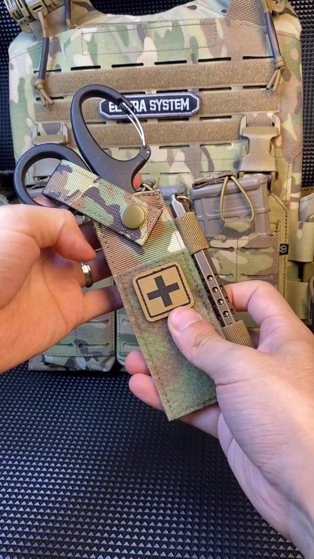 Chest Rig Mini Ifak Pouch Bag Molle System Camouflage Tactical Mc New ...