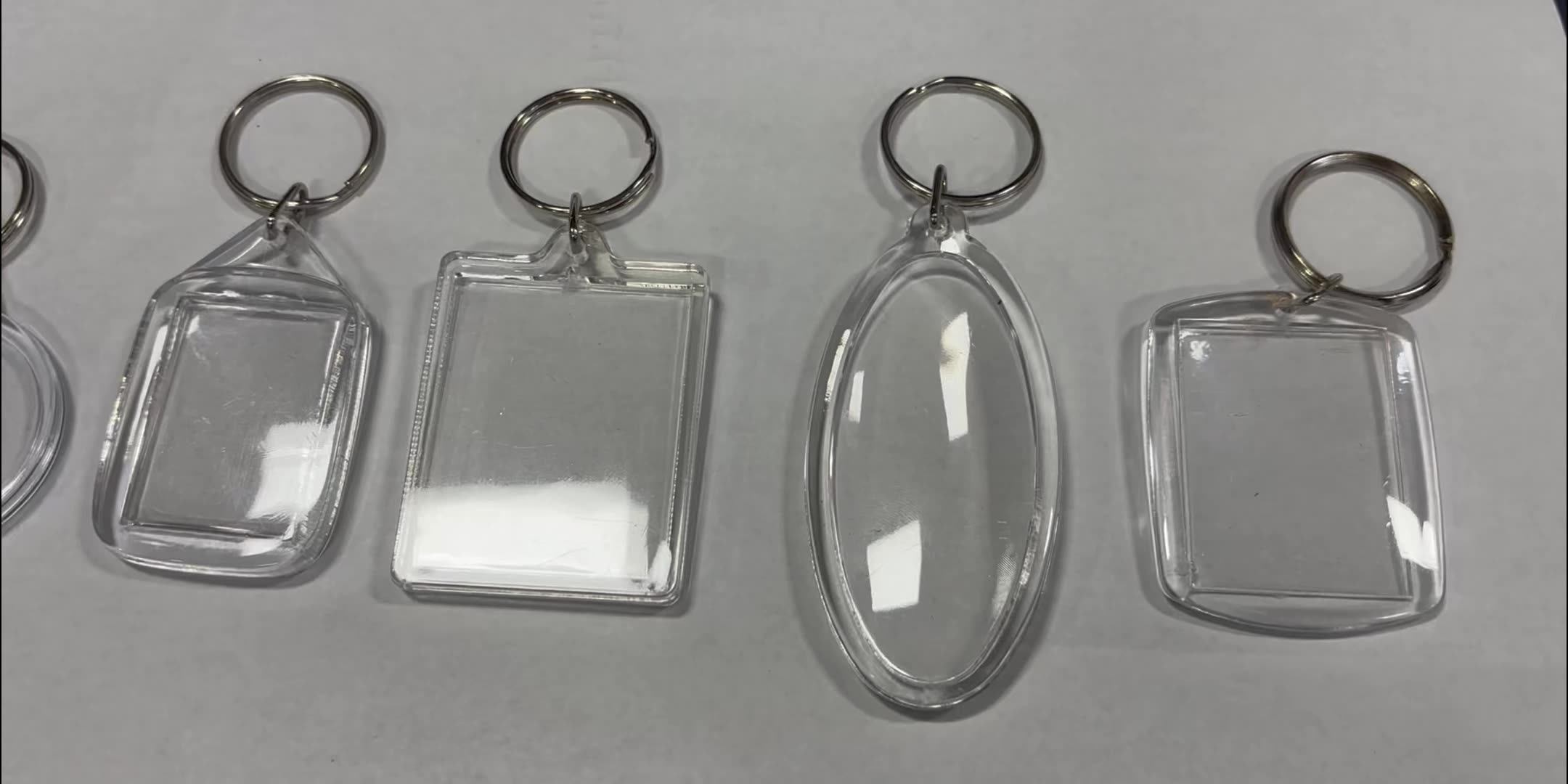 Transparent Blank Acrylic Photo Picture Frame Keyring Keychain Diy ...
