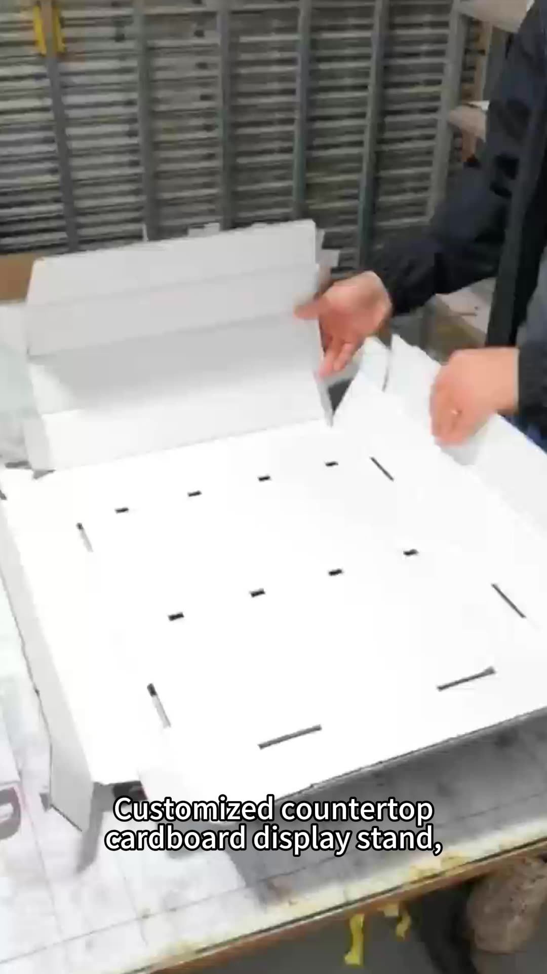 Custom Cardboard Table Top Display Racks For Greeting Cards,2 Tier ...