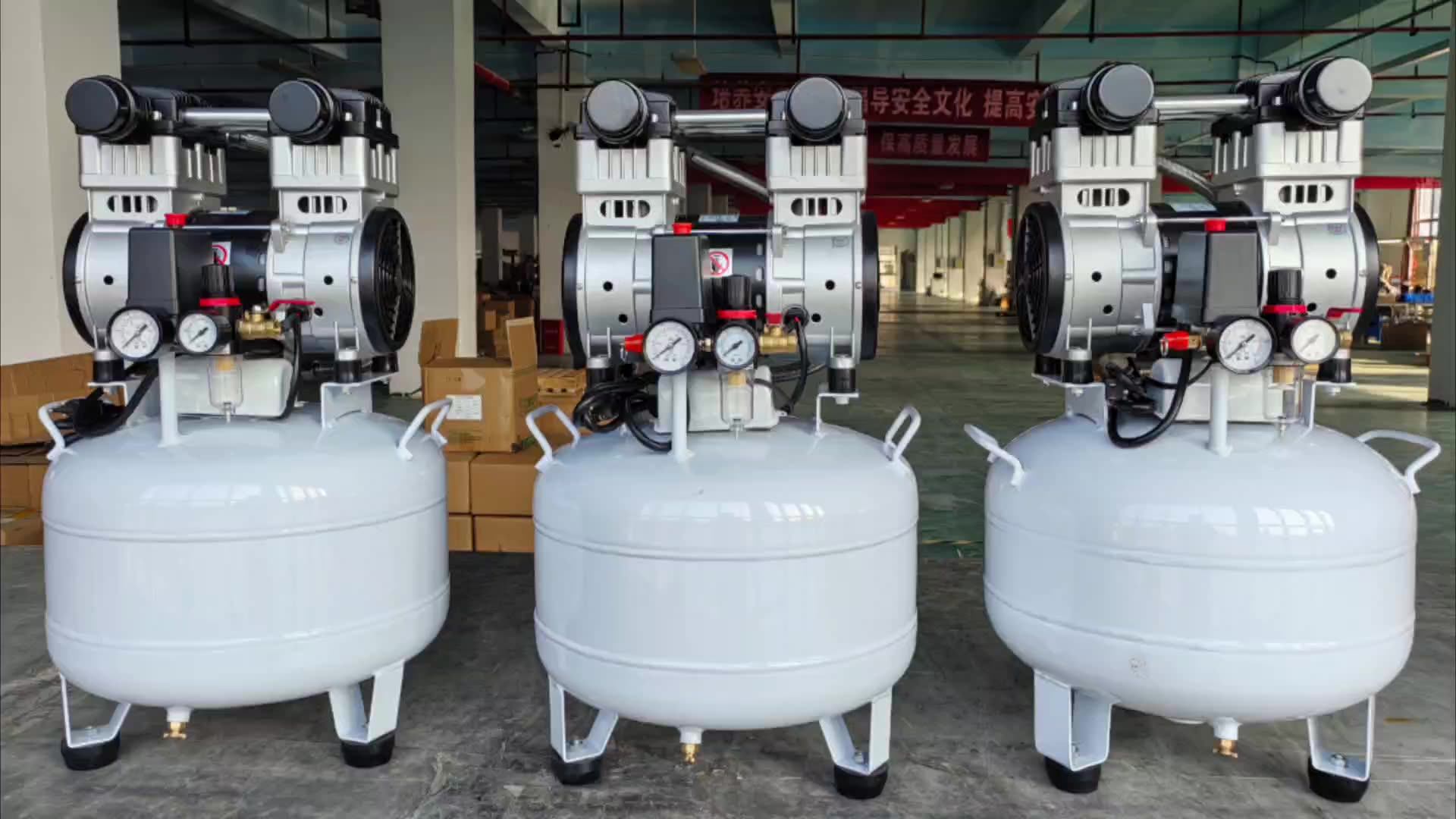 220v 130l/min 2hp Silent Piston Type Dental Air Compressor With High ...