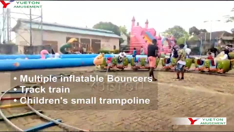 Commercial Kids Electric Amusement Park Ride Track Train For Sale - Buy ...