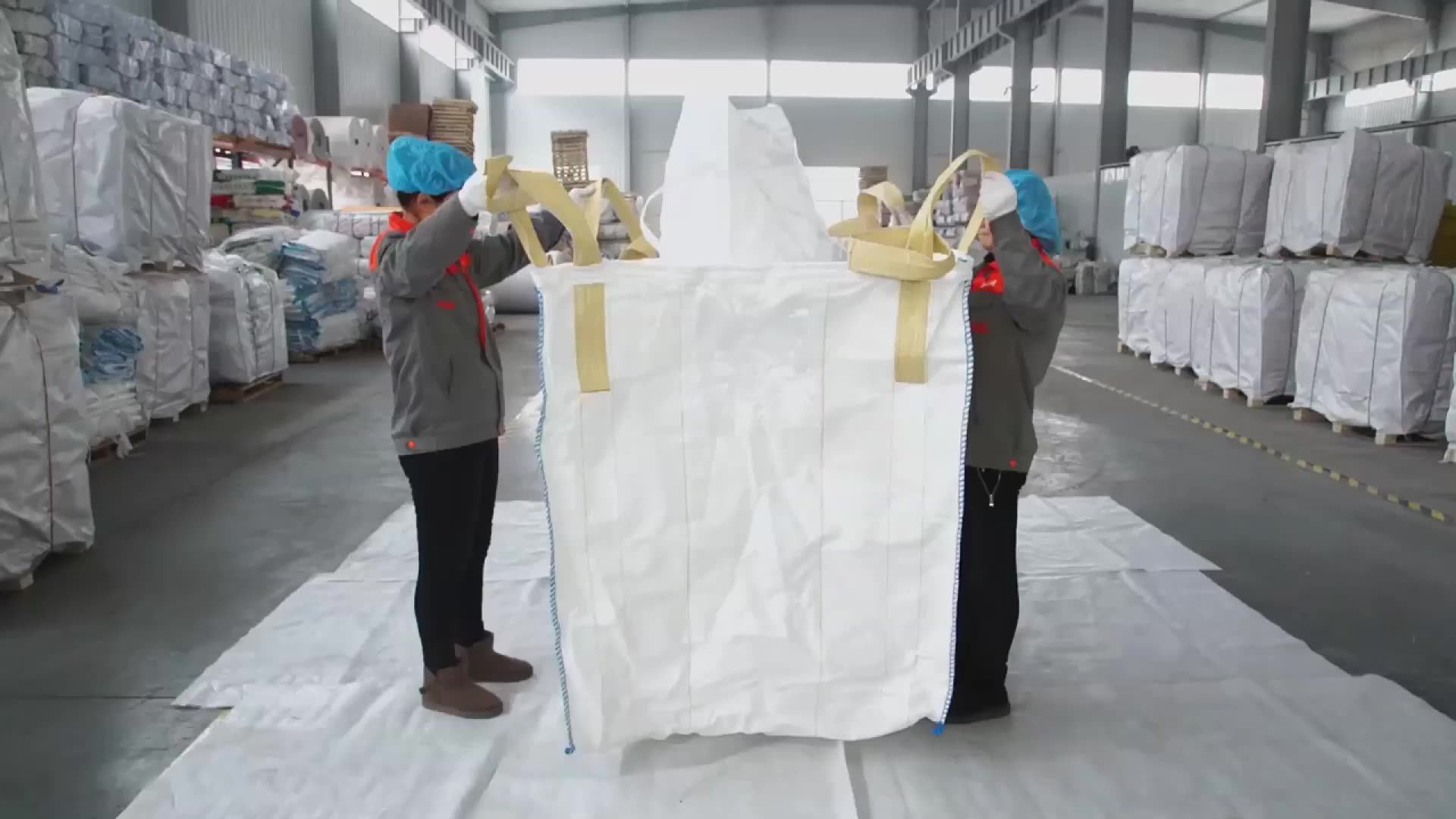 Factory Direct Sale Laminated Coated Daffle Buffle Bulk Bag 1 Ton Jumbo ...