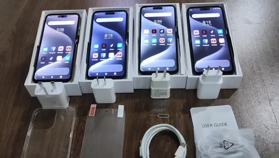 New Arrival Mobile Phone Unlocked I15 Pro Max Smart Phone 6.8inch 16gb ...