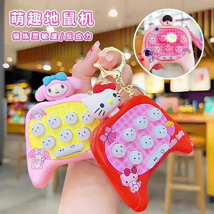 Cute Cartoon Sanriohellokitty Gopher Machine Key Chain Children's ...