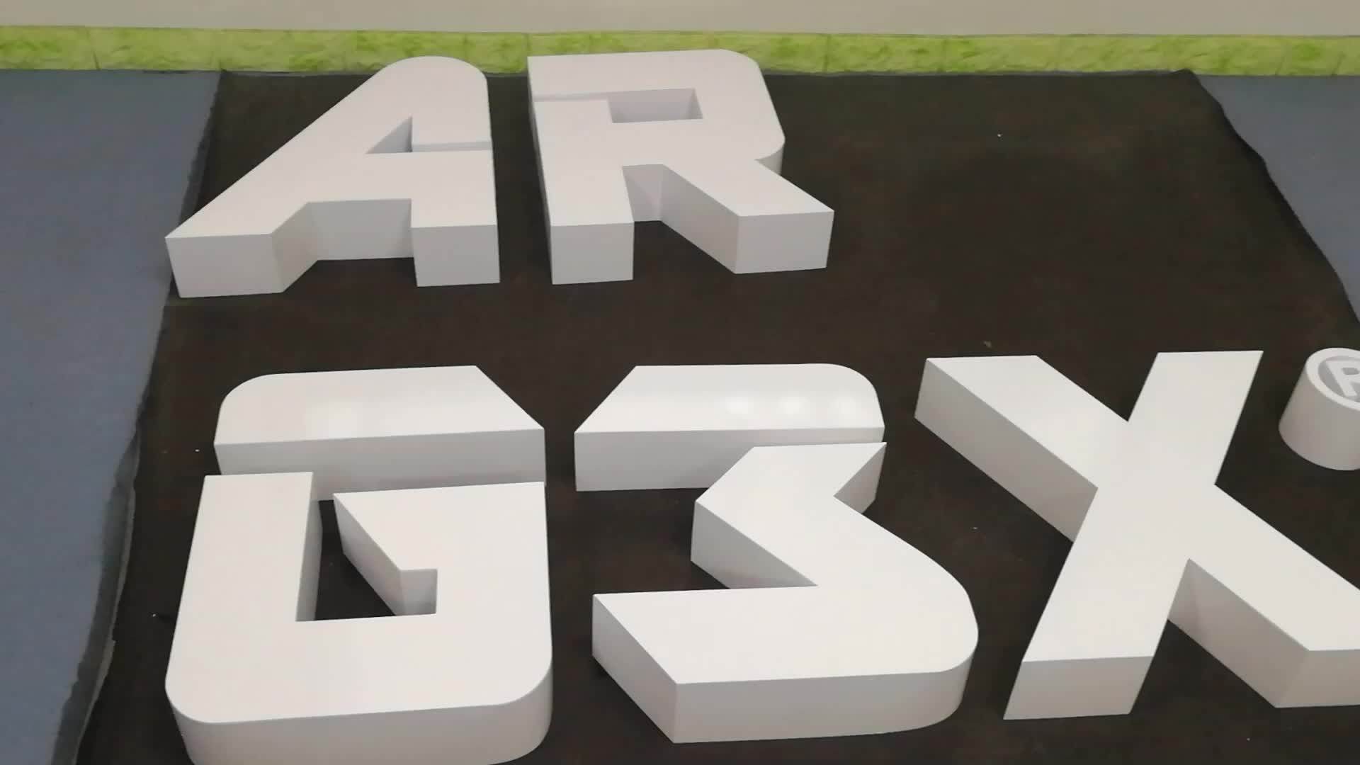 Wall Mounted Solid Stainless Steel Flat Laser Cut Building Letters Sign ...