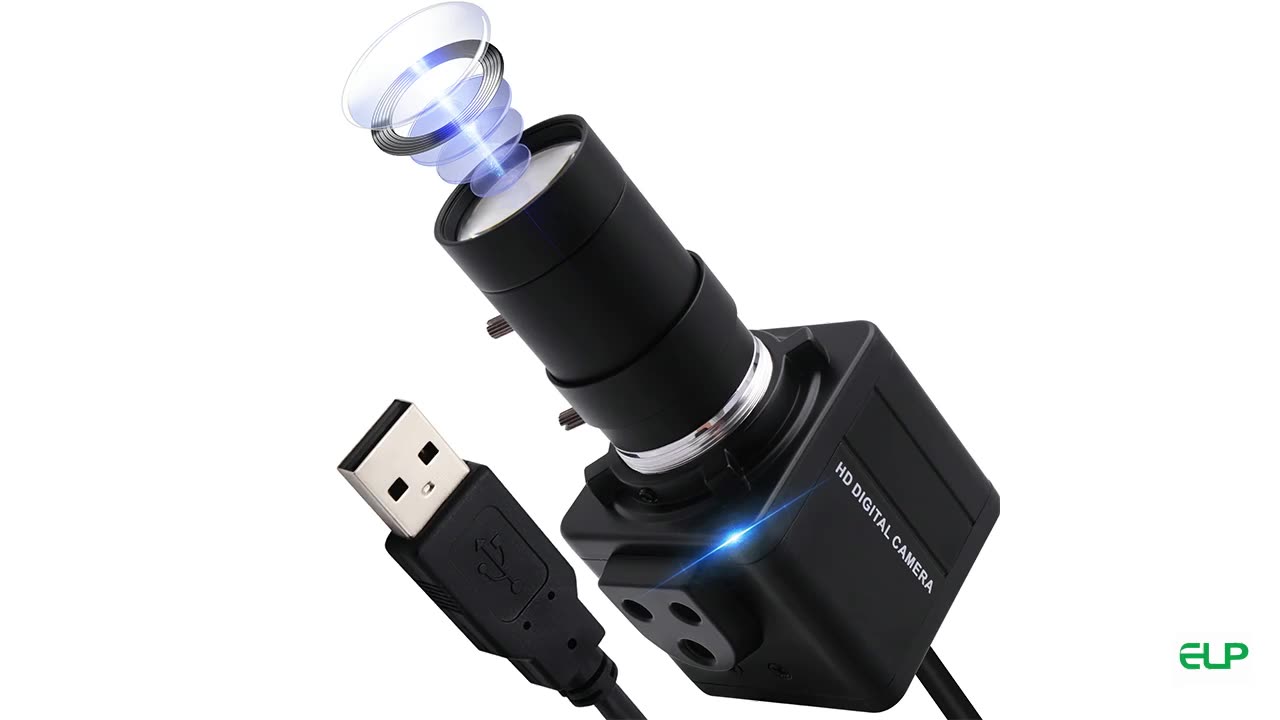 Elp New Industrial Cmos Color High Speed Usb 3.0 Camera With 5-50mm ...