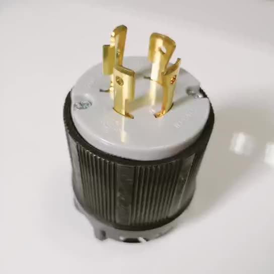 20 Amp,250 Volt 3-phase,Nema L15-20p,3p,4w,Locking Plug Bosslyn Brand ...