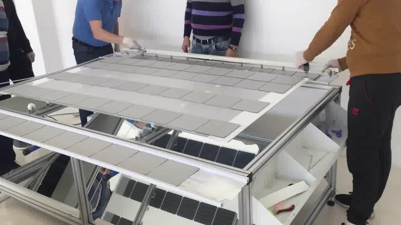 Manual Laying And Soldering Solar Cell Stringer Laying Up Station For ...