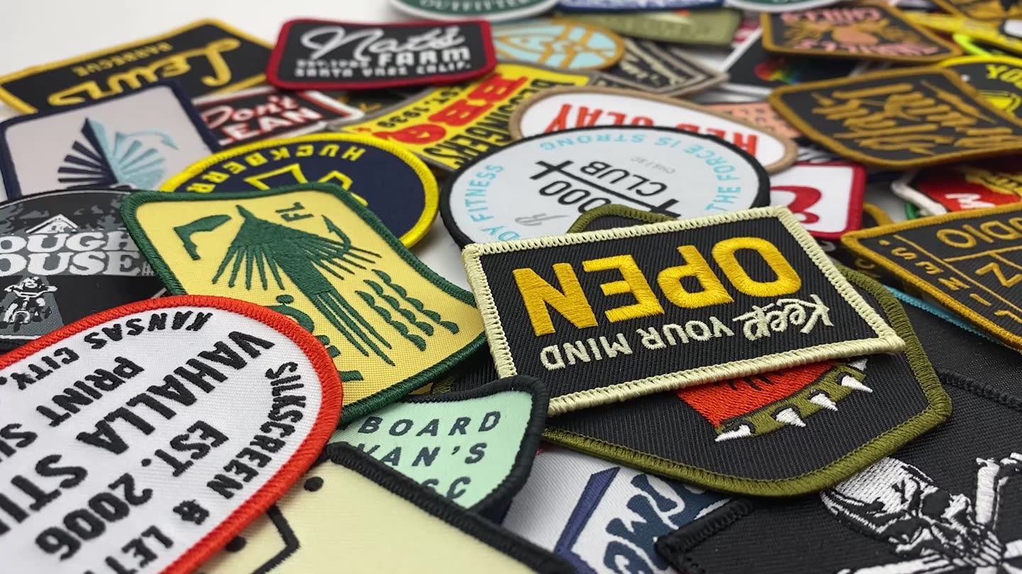 Custom Embroidery Design Cartoon Highway Shield Patches Woven Patches ...