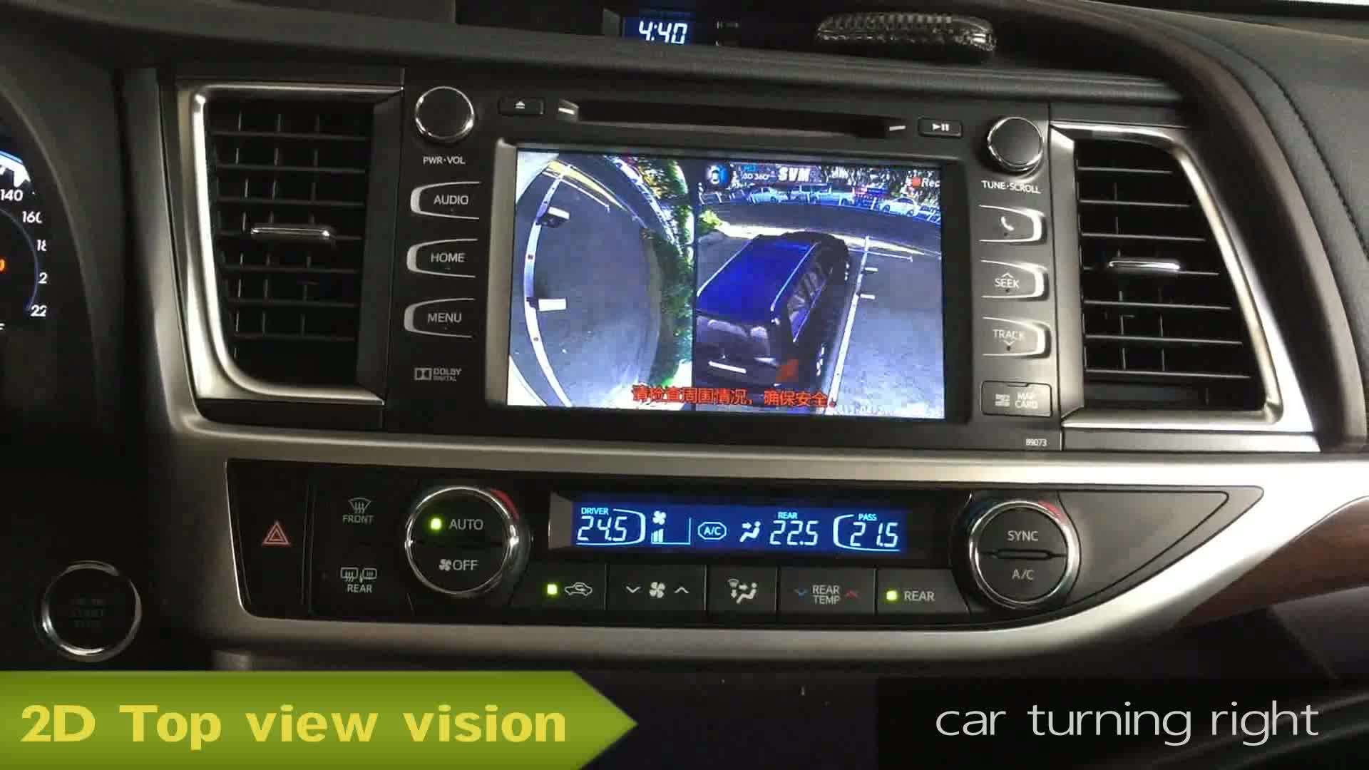 Real Hd 3d Car 360 Surround Bird View Avm System 4x180 Degree Cameras ...